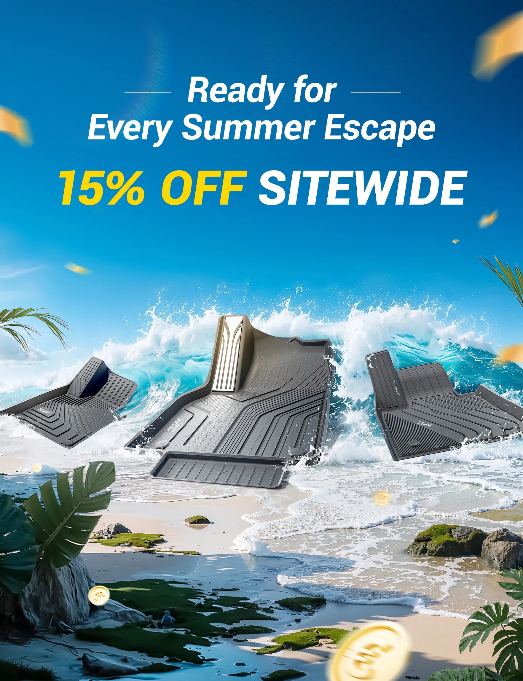 Premium TPE Car Mats - 3Wliners